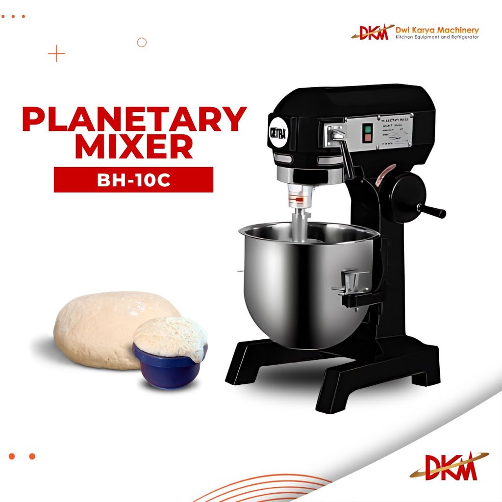 Jual GETRA Planetary Mixer BH-10C Black / Mixer Roti 10 Liter GETRA ...