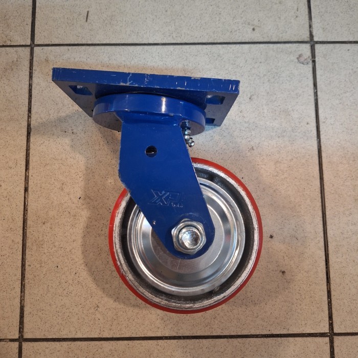 Jual Roda Troli Pu Super Heavy Duty 5 Inch Plat Hidup | Shopee Indonesia