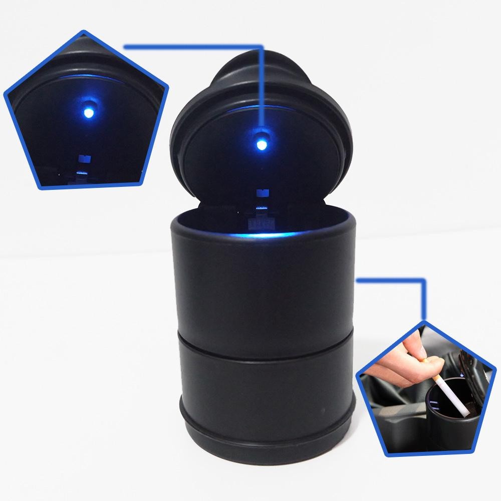 Jual Asbak Mobil LED Tempat Puntung Rokok Hitam Serbaguna/ Asbak Rokok ...