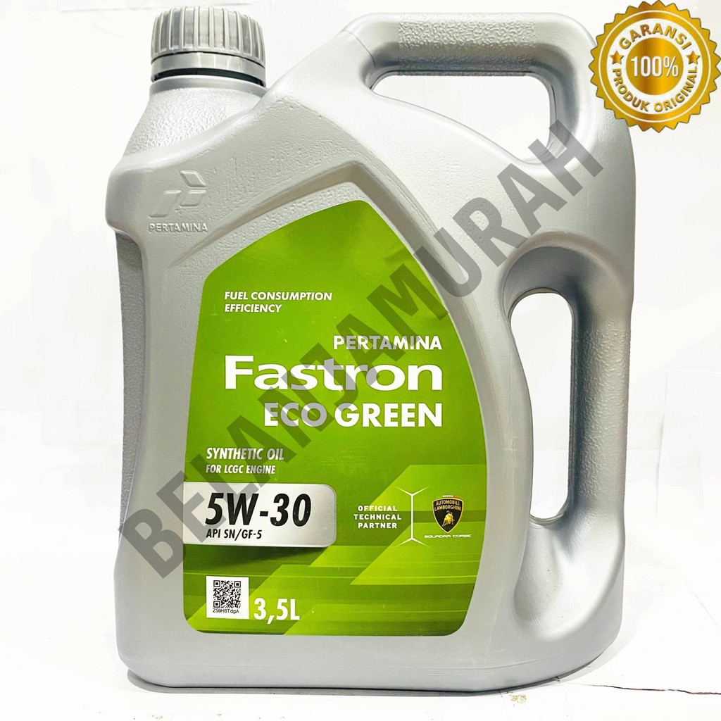 Jual Oli LCGC Pertamina Fastron Eco Green SAE 5w-30 Galon 3.5L 100% ...
