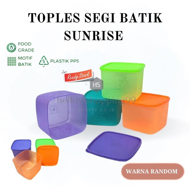 Jual ADZ - B214 - Toples Persegi - Toples Motif - Toples Kue - Toples ...