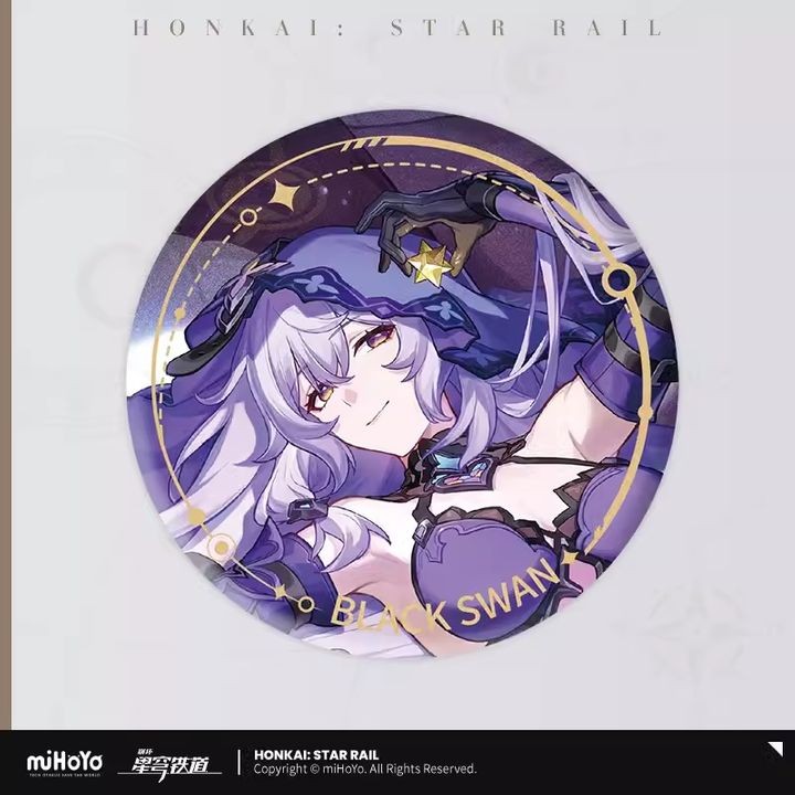 Jual Black Swan Character Theme Can Badge - Honkai Star Rail 7cm | Shopee Indonesia