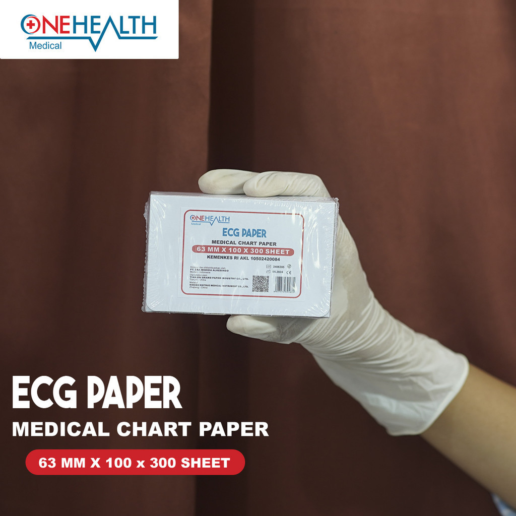 Jual ONEHEALTH ECG PAPER MEDICAL CHART PAPER CARDIOCARE TELE PAPER ...