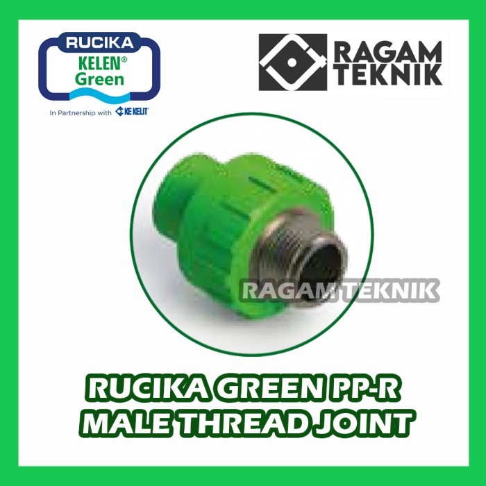 Jual Rucika Soket 63 mm Drat Luar 2" SDL Male Thread PPR Green | Shopee ...
