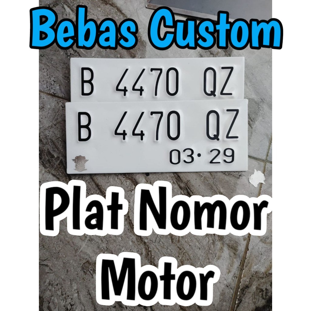 Jual Plat Custom Nomor Motor | Shopee Indonesia