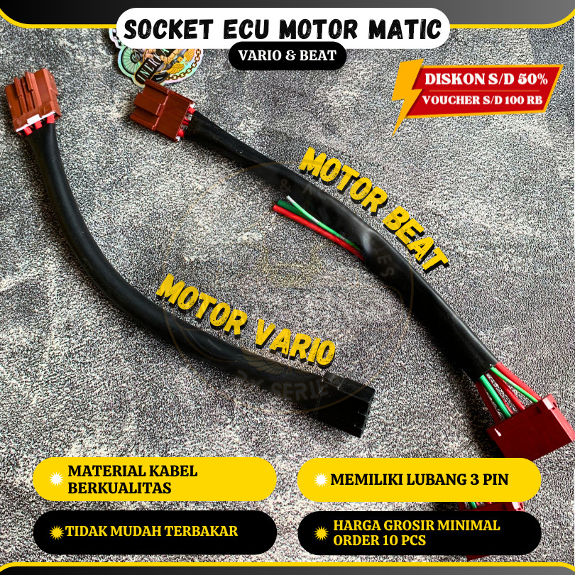 Jual Soket Socket ECU Kiprok Vario Beat Techno 125 CC 150 CC FI ECM ACG ...