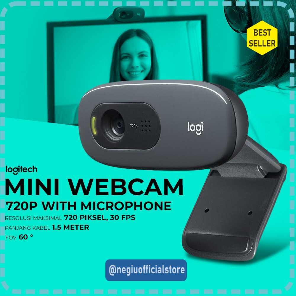 Jual Logitech Mini Webcam HD 720P with Microphone - C270 | Shopee Indonesia