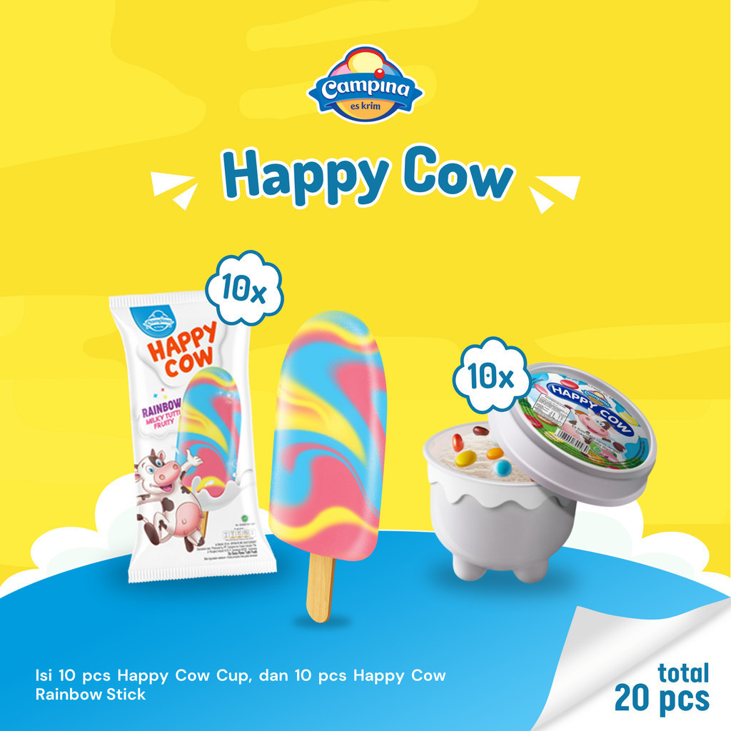 Jual Campina Happy Cow - Es Krim | Shopee Indonesia
