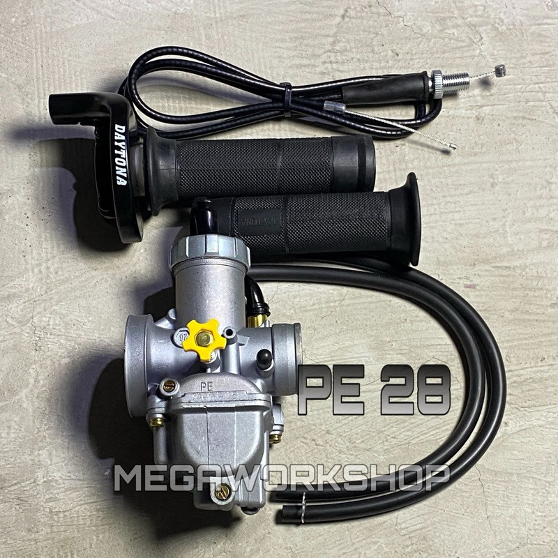 Jual Karbu Pe 24 26 28 keihin super skep hard chrome anti gesek Plus Gas Spontan | Shopee Indonesia