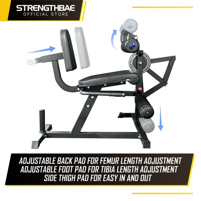 Jual Leg Extension Leg Curl Plate Loaded STRENGTHBAE Seated Legs ...