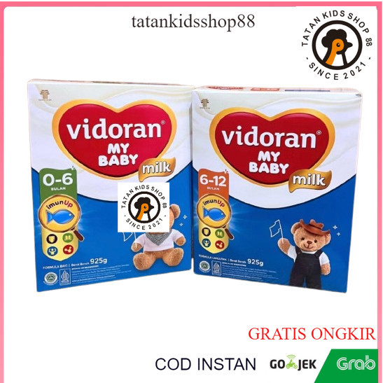 Jual Vidoran My Baby Milk 925gr 0 6 Bulan Dan 12 Susu Formula ...