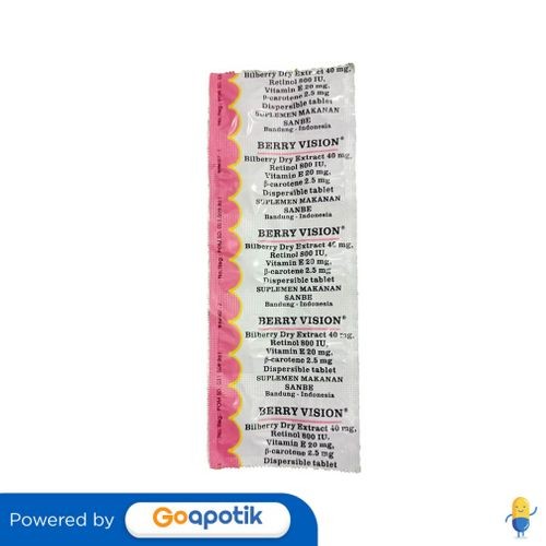 Jual Berry Vision Dispersible Strip 10 Tablet | Shopee Indonesia