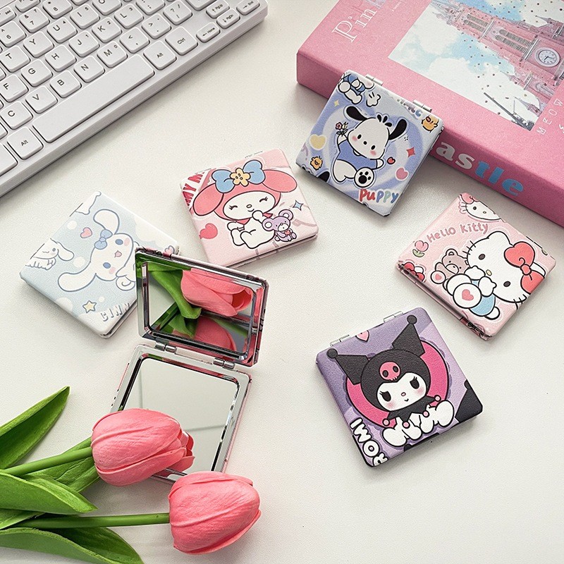 Jual KACA CERMIN LIPAT MINI SANRIO / Folding Small Hand Mirror Make up ...