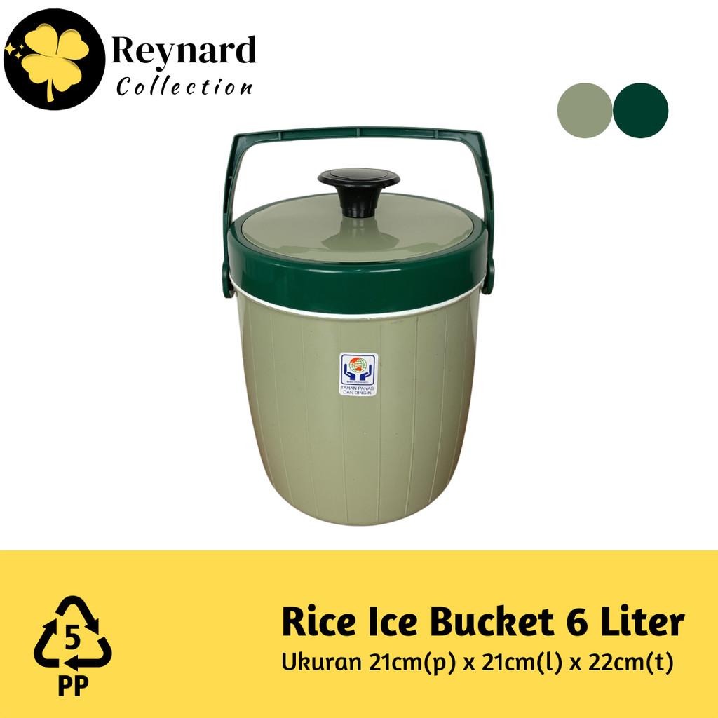 Jual Rice Bucket 6L Ice Bucket 6L Termos Nasi Es Batu 6 Liter High ...