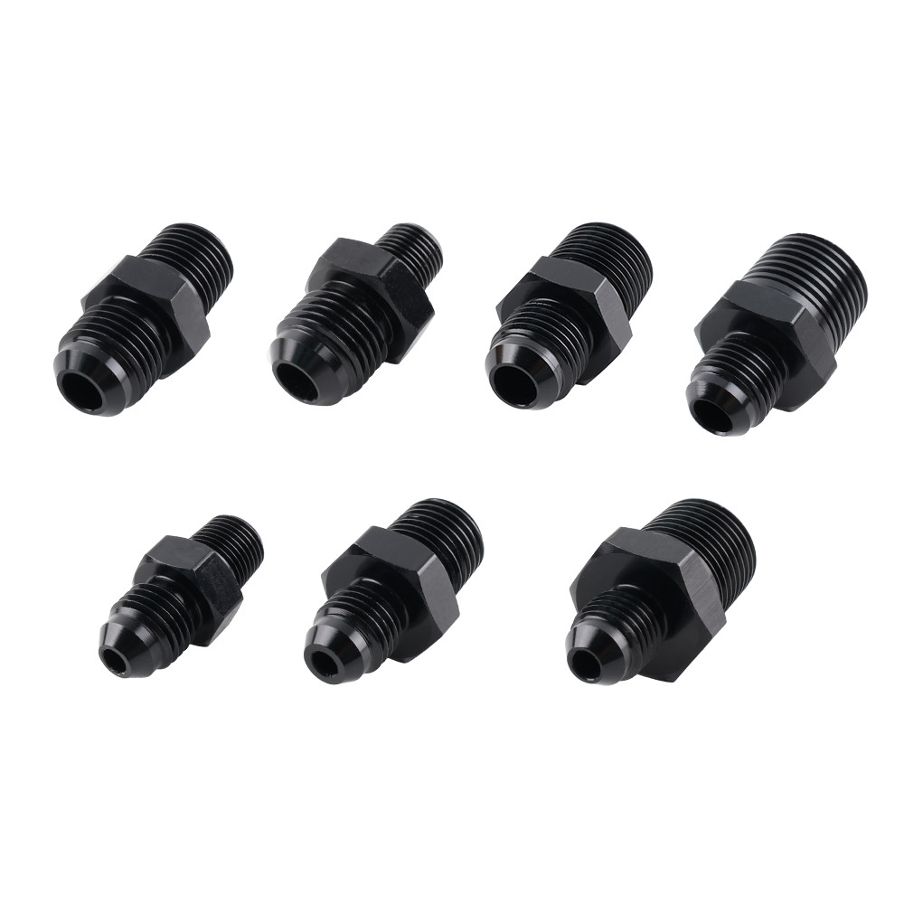 Jual Male AN4 AN6 AN8 AN10- 1/4 NPT 1/8 NPT 3/8NPT 3/4NPT Straight Adapter Flare Fitting auto ...