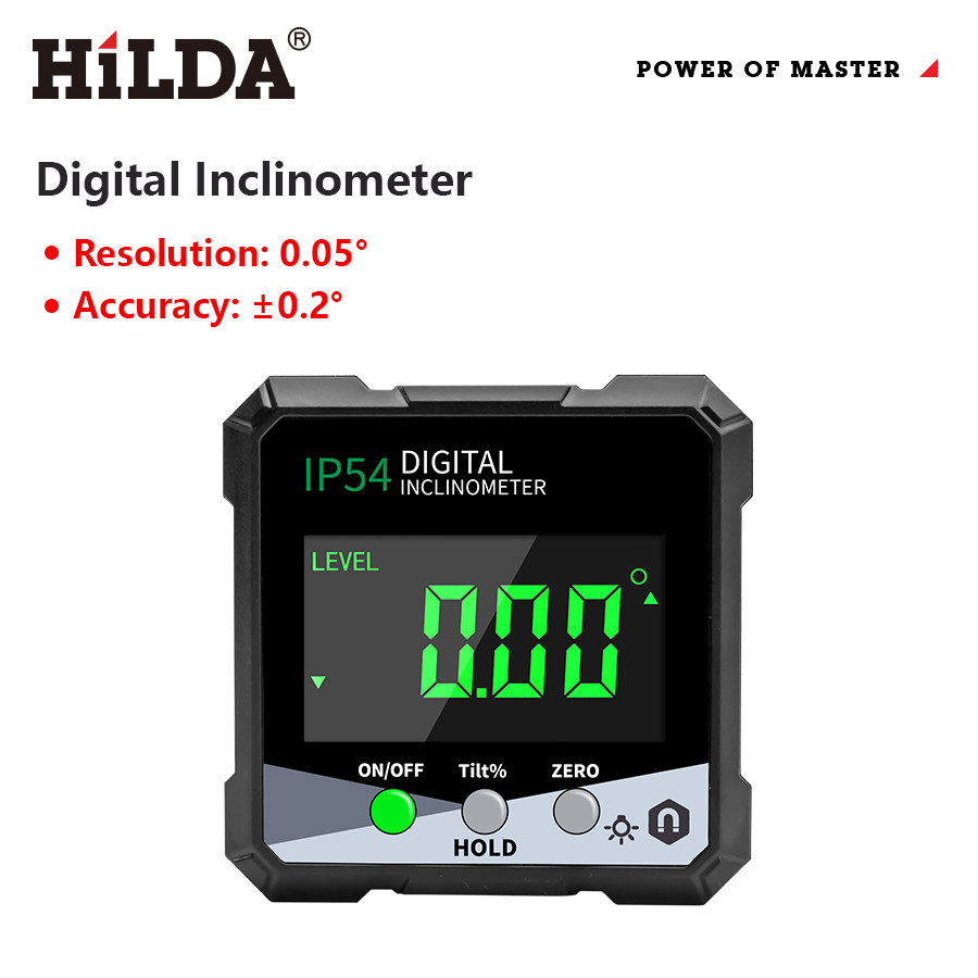 Jual HILDA Black Digital Horizontal Angle Meter 360° With Magnetic Base ...