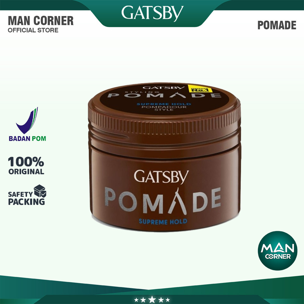 Jual GATSBY Styling Pomade Supreme Hold 75gr | Man Corner | Shopee ...