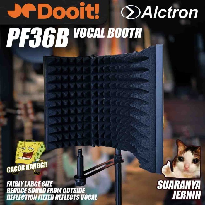 Jual Recording Tech B1 MK II Mini Vocal Booth Reflection Filter Wind ...