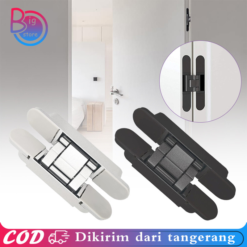 Jual NI89O Hidden Hinge Engsel Tanam Door Hinge Invisiblle Hitam Perak ...