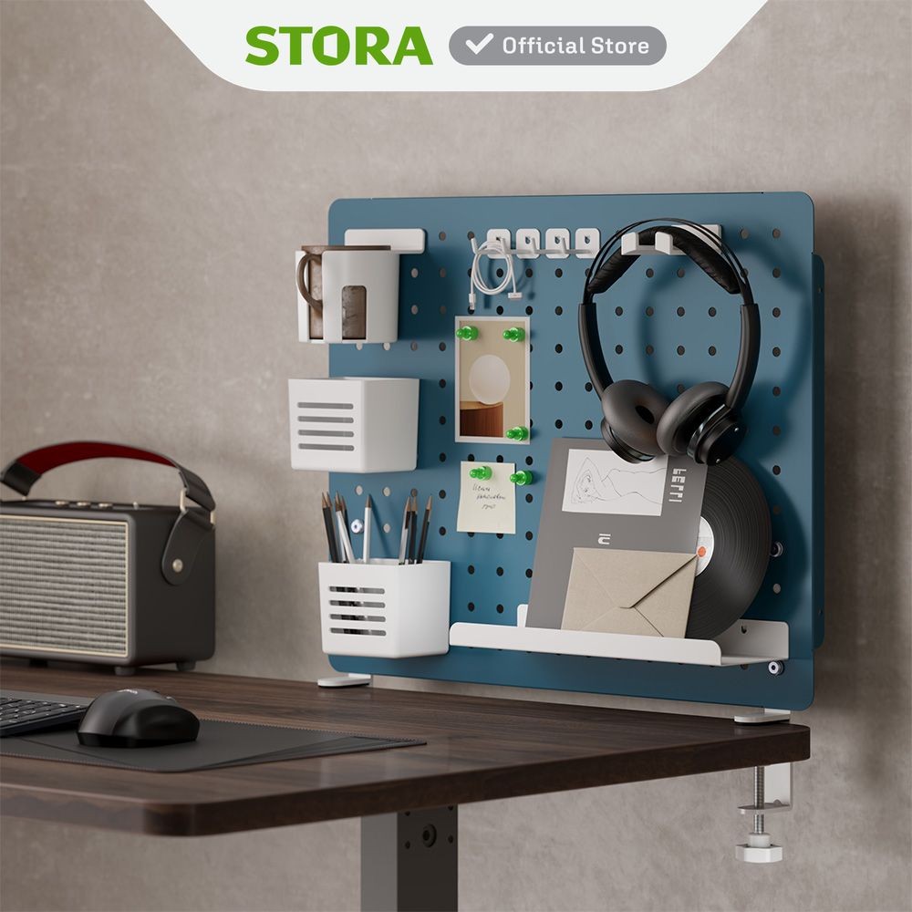 Jual Stora 52 X 57 cm Papan Pegboard Berlubang Organizer Meja Tempat ...