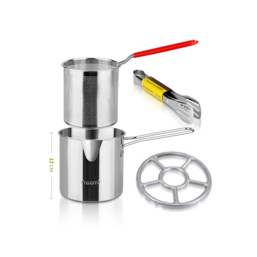 Jual freemir Set Deep Fry Penggorengan Stainless Steel Alat Masak Anti ...