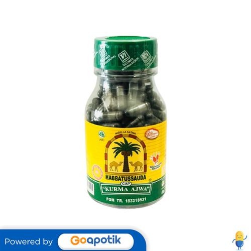 Jual Kurma Ajwa Habbatussauda 600 Mg Botol 120 Kapsul | Shopee Indonesia