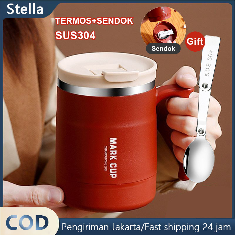 Jual Mug Kopi Tahan Panas Steel 304 Coffee Tumbler Mug Gelas Kopi ...