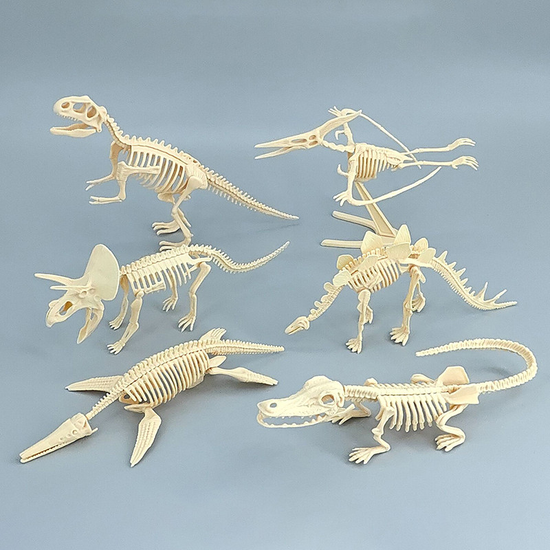 Jual DIY Assembly Jurassic Dinosaur Fossil Skeleton Mosasaurus ...
