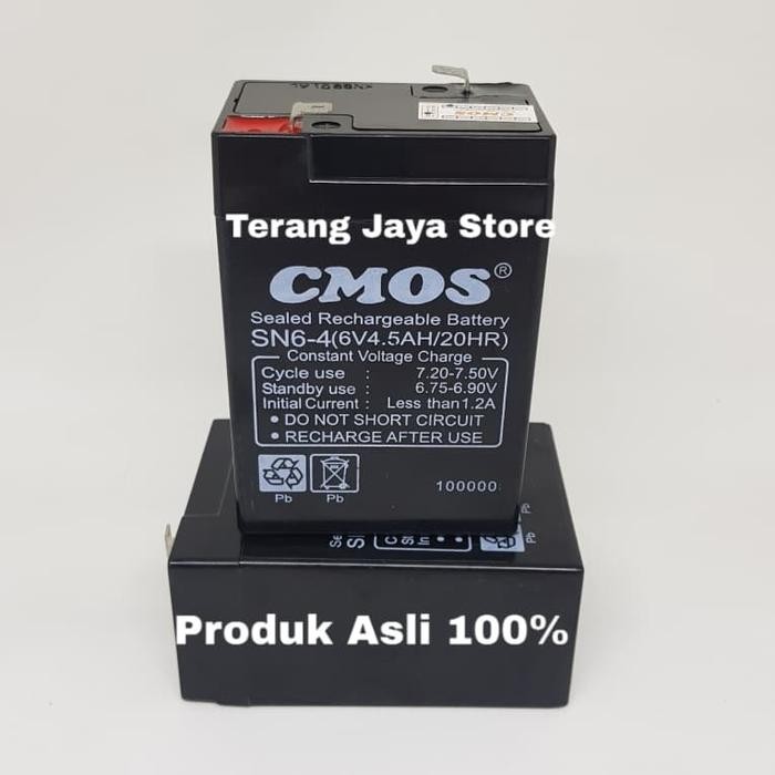 Jual Baterai Lampu Emergency CMOS SN6-4 Batery Aki Emergency Lamp 6V ...