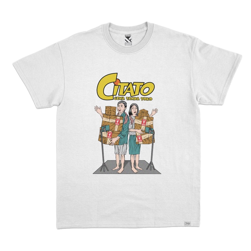 Jual [COD] ZeroTwentyTwo T-Shirt Citato (Cina Tanpa Toko) White | Kaos ...