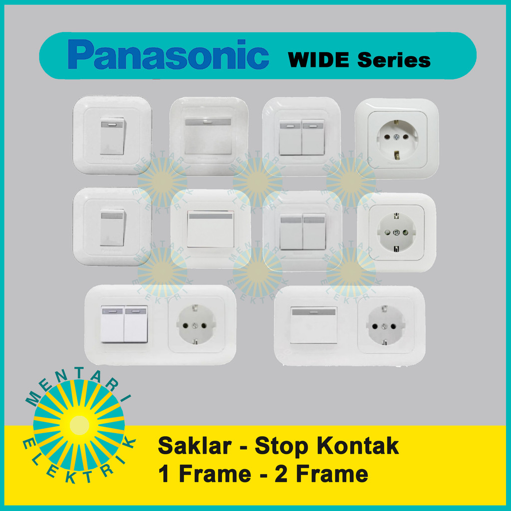 Jual PANASONIC Tipe Wide Series Putih - Saklar Seri - Saklar Engkel ...