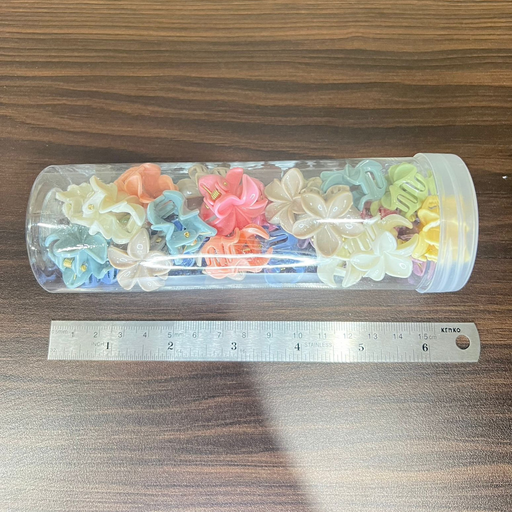 Jual AB203 25pcs Jepit Rambut Kamboja Mini 2.5cm Toples Model Lucu ...