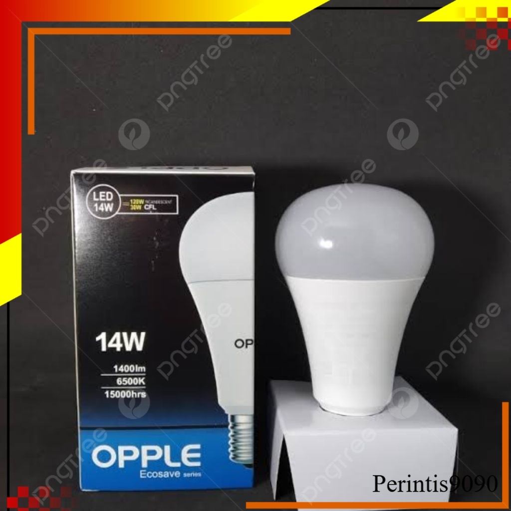 Jual Lampu LED Opple EcoSave Original Bohlam Bulb 14W Putih 6500K ...