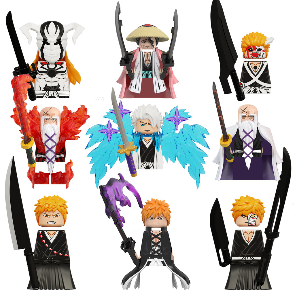 Jual Anime Bleach Minifigs Building Blocks Ichigo Getsuga Tenshou ...