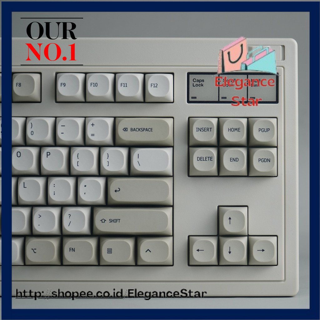 Jual JCM Apple Keycaps MA Profile PBT Material Retro Design MAC Key ...