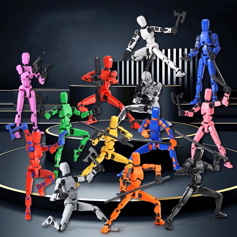 Jual 1PCS 13 Joints Figure Articulate Movable Dummy Doll Diy Assembly ...