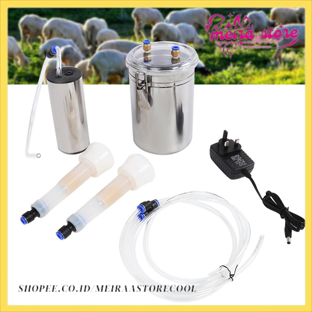 Jual 2L Goat Sheep Cow Milking Kit Portable Electric Milking Machine UK ...