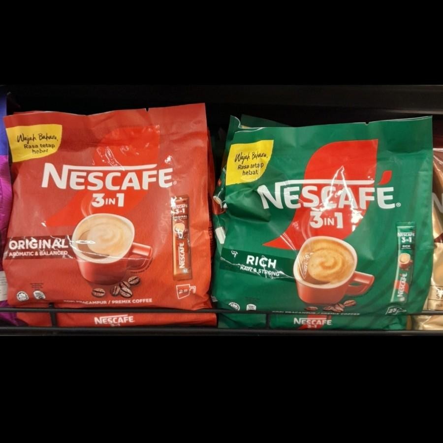 Jual Nescafe 3in1 Kopi Sachet Import ( 25 Sachets ) Original / RIch ...