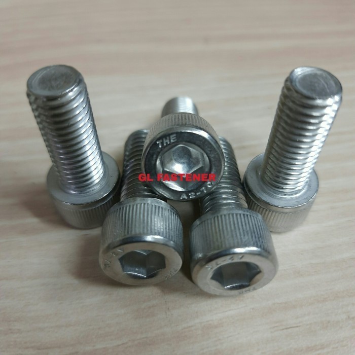 Jual Baut L M10 x 35 Stainless Steel Socket Cap Screw SUS 304 anti Karat | Shopee Indonesia