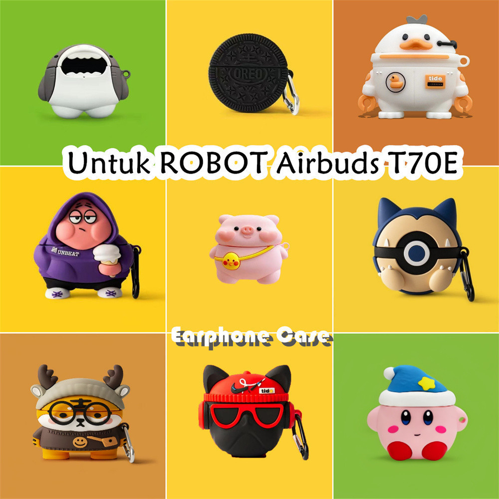 Jual 【variety】Untuk ROBOT Airbuds T70E Case Kreatif Kartun Soft Silikon ...