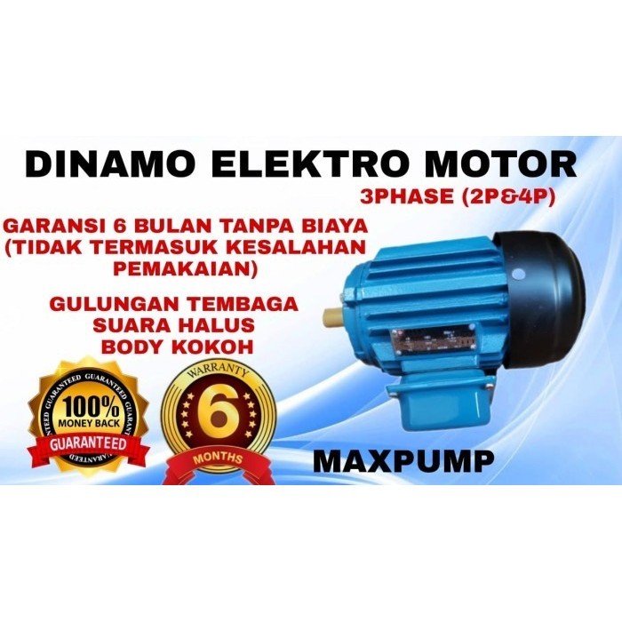 Jual Dinamo 1.5kw 2hp Elektro Motor 3 Phase 380V Mesin Dynamo electro motor | Shopee Indonesia