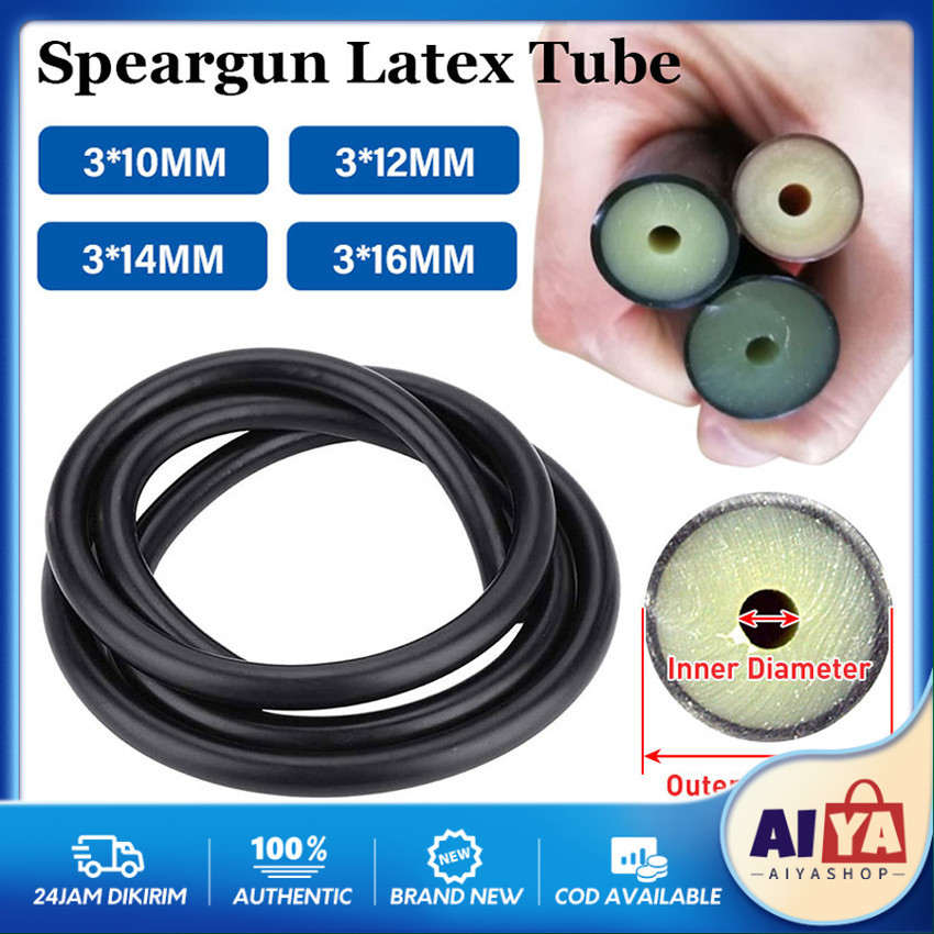 Jual 1m Karet Latex Panah Tembak Ikan Rubber Band Speargun Spearfishing ...