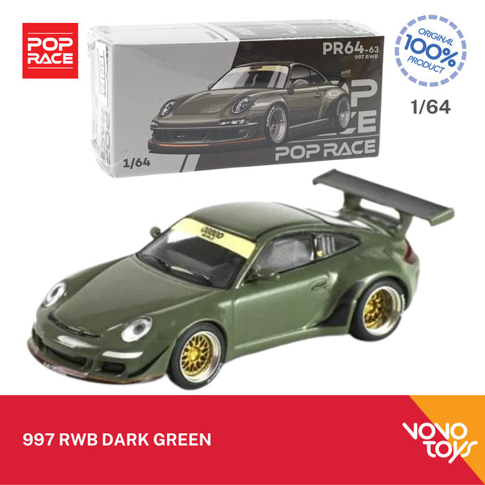 Jual Poprace 1/64 997 RWB Dark Green POP RACE | Shopee Indonesia