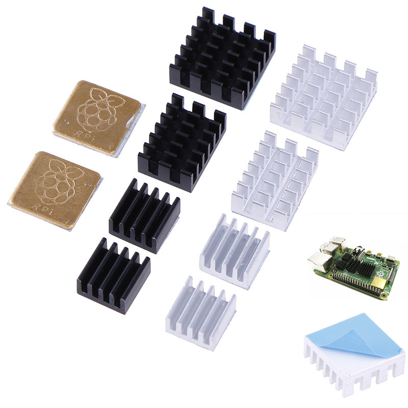 Jual 5pcs For Raspberry Pi 2/3/4 3B+ 4B Aluminum Heatsink Radiator ...