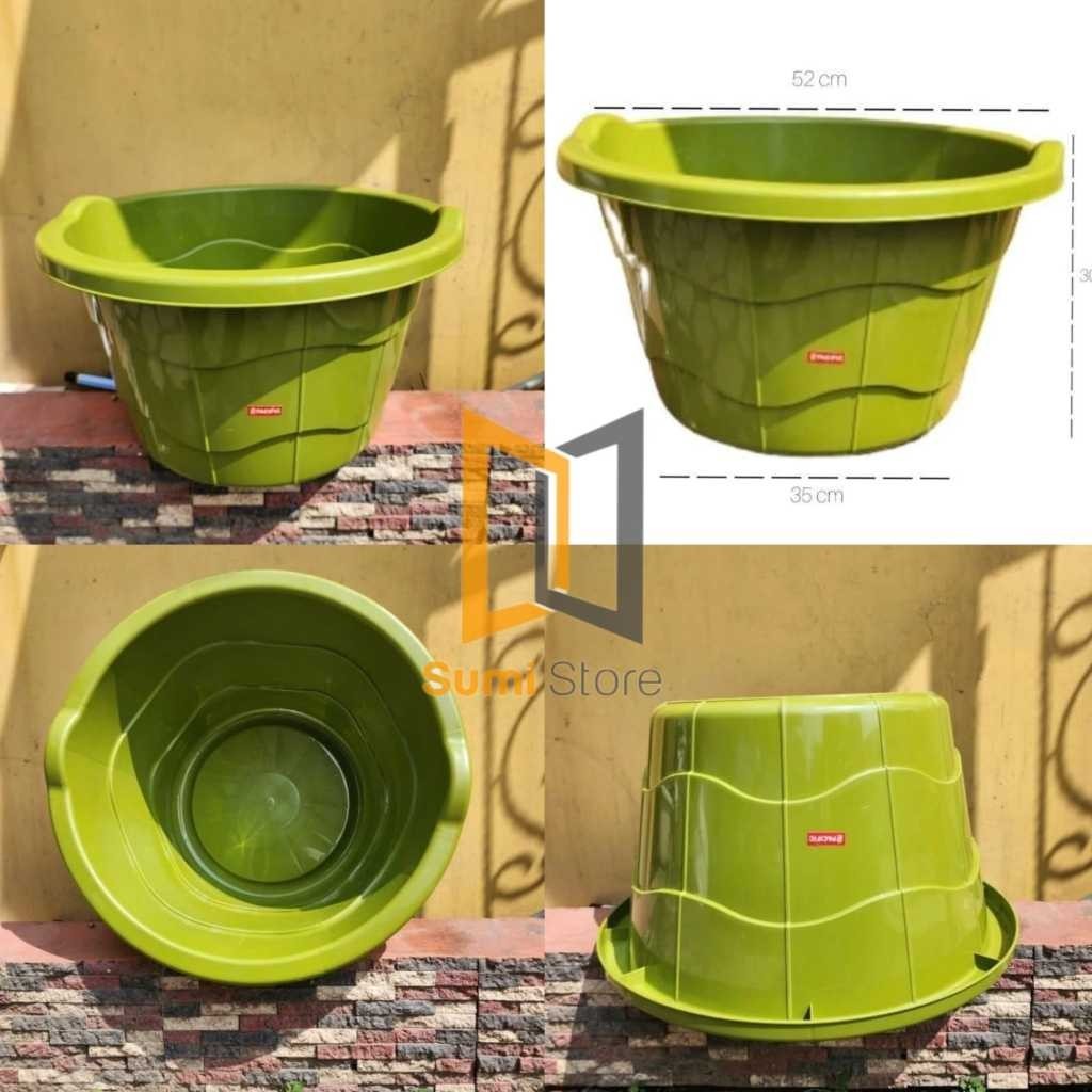 Jual Bak Air Jumbo 45 Liter Jolang Baskom Mandi Plastik Tebal Pacific ...
