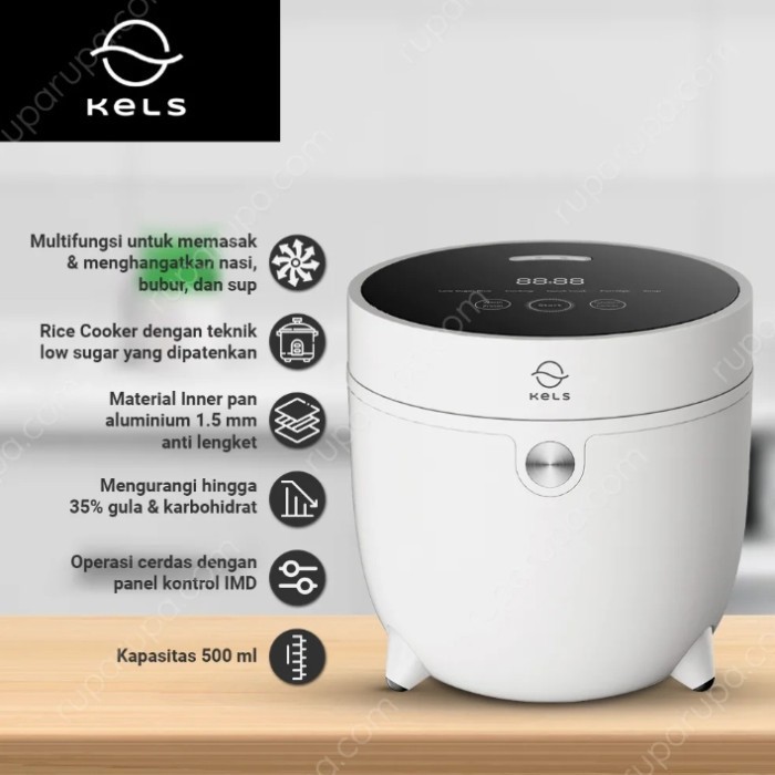 Jual Tokosiap Kels 500 Ml Rice Cooker Healthy Low Sugar - Putih ...