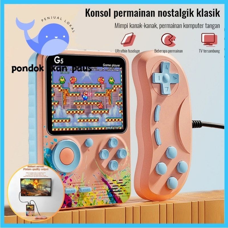 Jual 【Pengiriman Jakarta】G5 Konsol Game Genggam Yang Dapat Dihubungkan Ke TV Games Game Boy Game ...