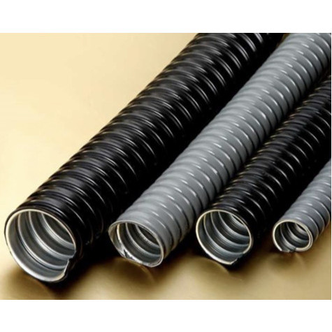 Jual PVC BLACK Coated / Galvanized Steel Core Flexible Metal Conduit ...