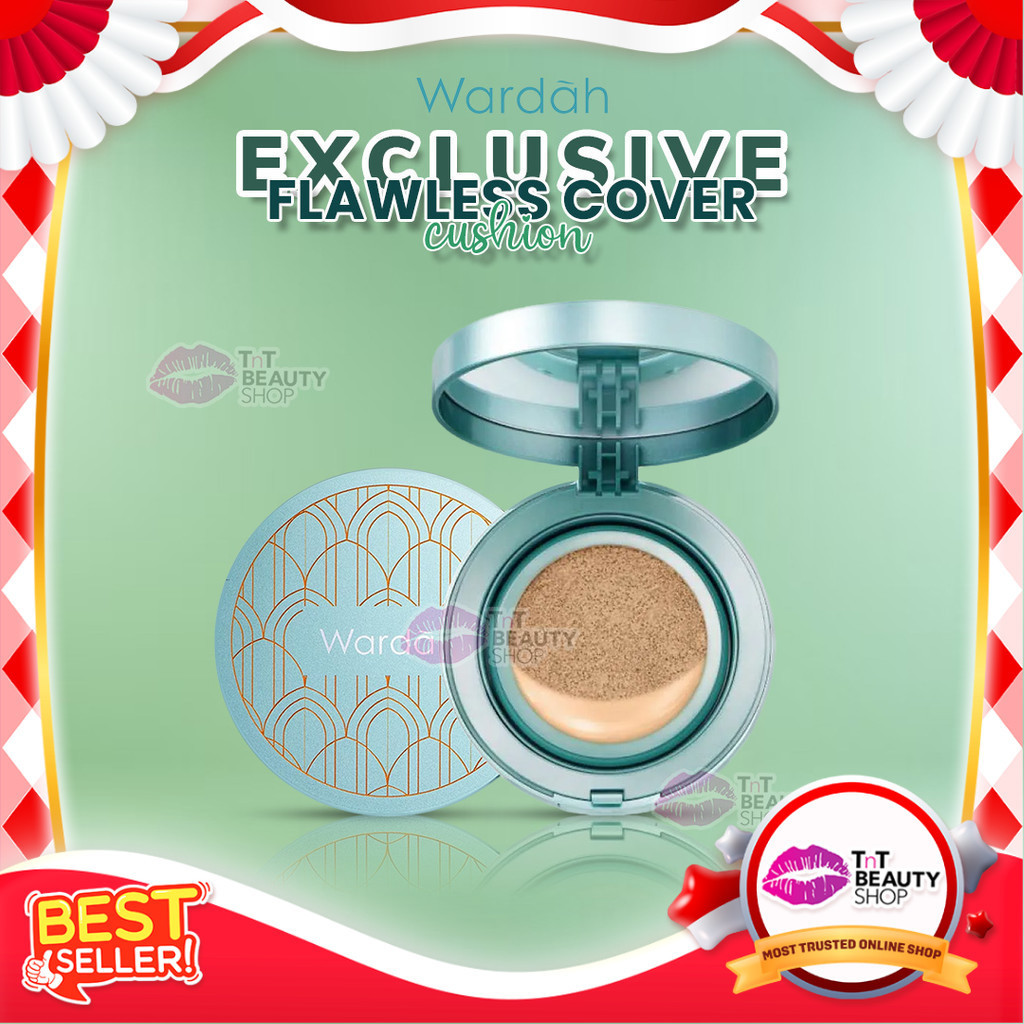 Jual Wardah Exclusive Flawless Cover Cushion SPF 30 PA+++ | TnT Beauty ...