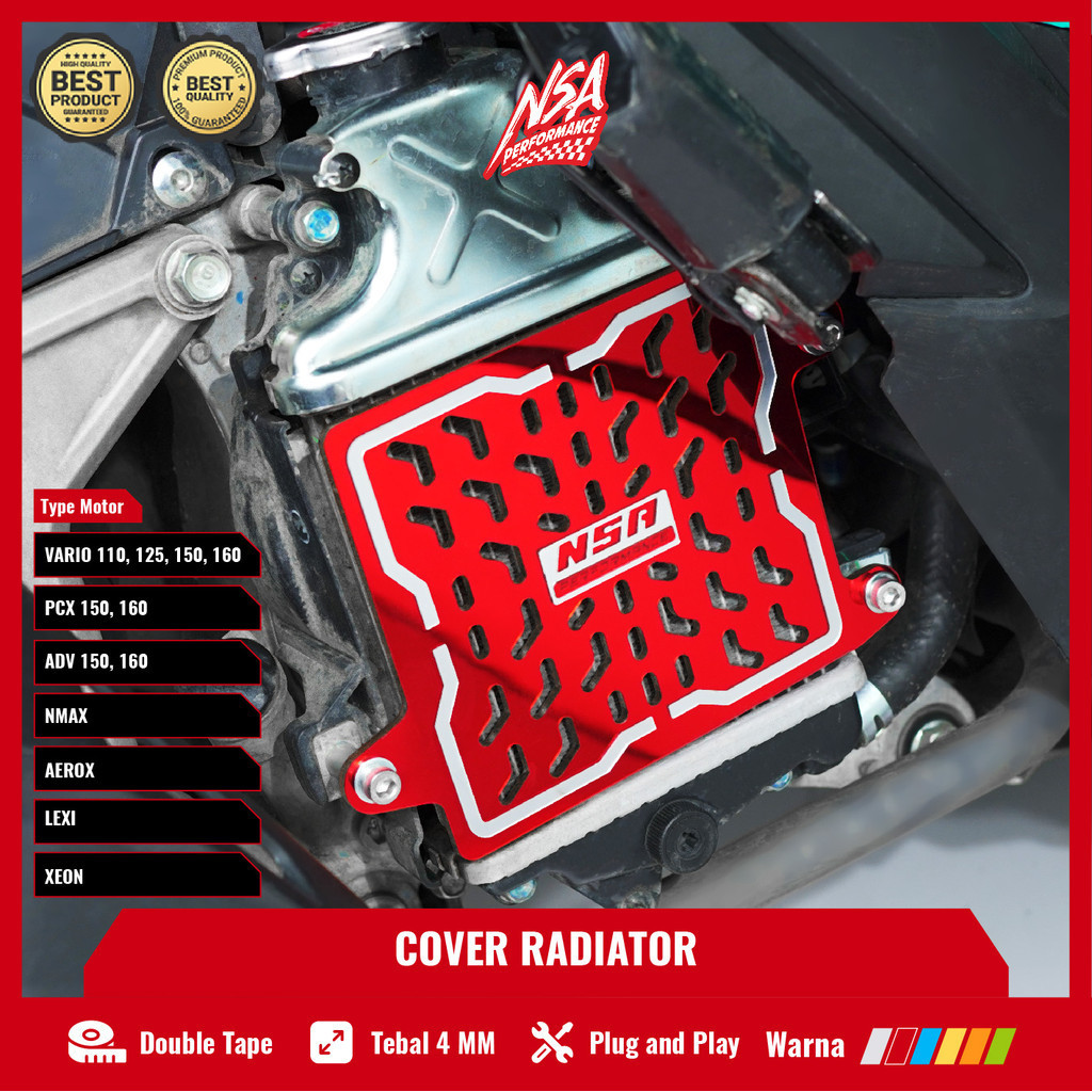 Jual NSA COVER RADIATOR TWO TONE VARIO PCX NMAX AEROX ADV LEXI STYLO ...